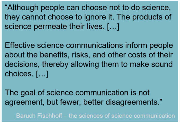Why science communication is an important skill for researchers